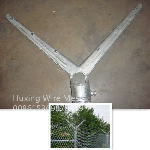 6 Wire Double Barbed Wire Arm - Anping Huxing Wire Mesh Products Co.,Ltd